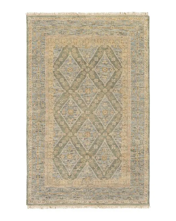 SURYA Zeus Area Rug, 5'6 X 8'6 - Teal/denim/khaki