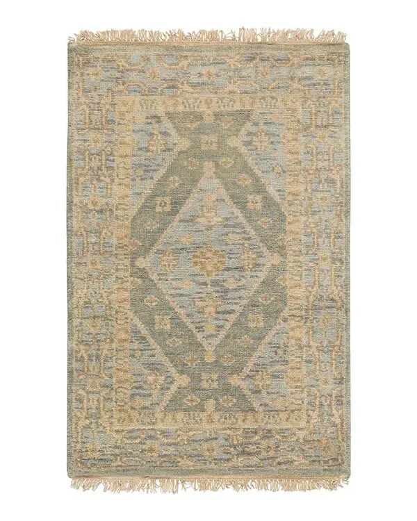 SURYA Zeus Area Rug, 2' X 3 - Teal/denim/khaki