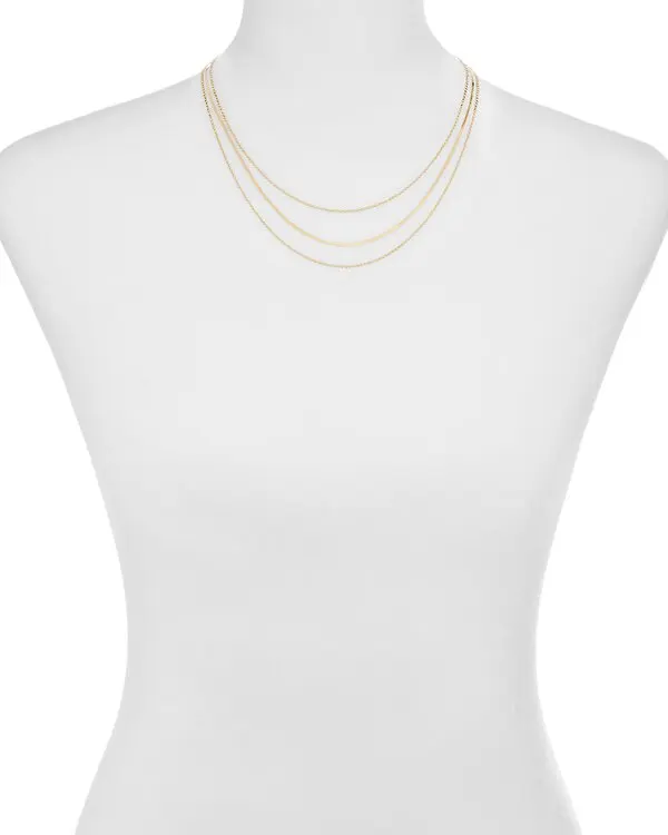Argento Vivo Ball & Herringbone Chain Layered Necklace