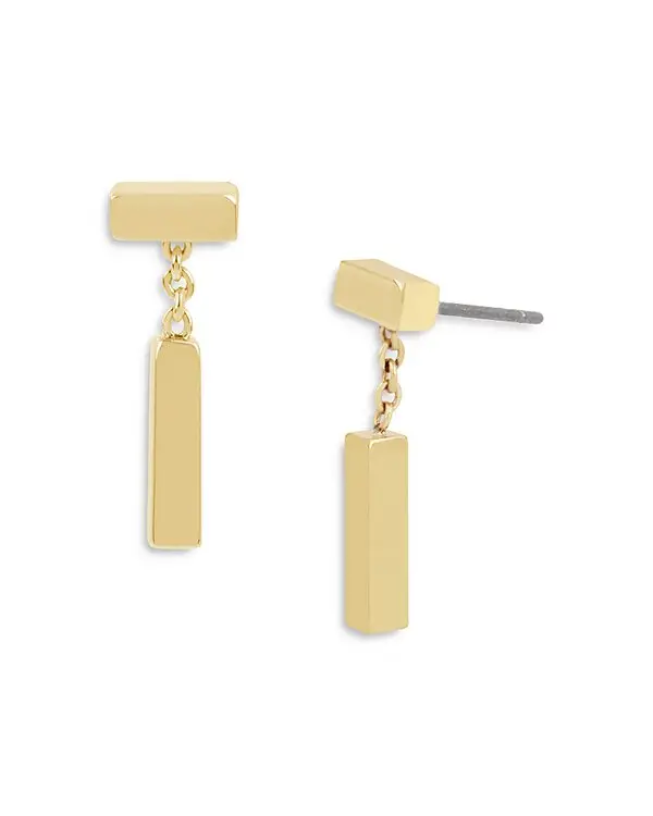 ALLSAINTS Bar Drop Earrings - Gold
