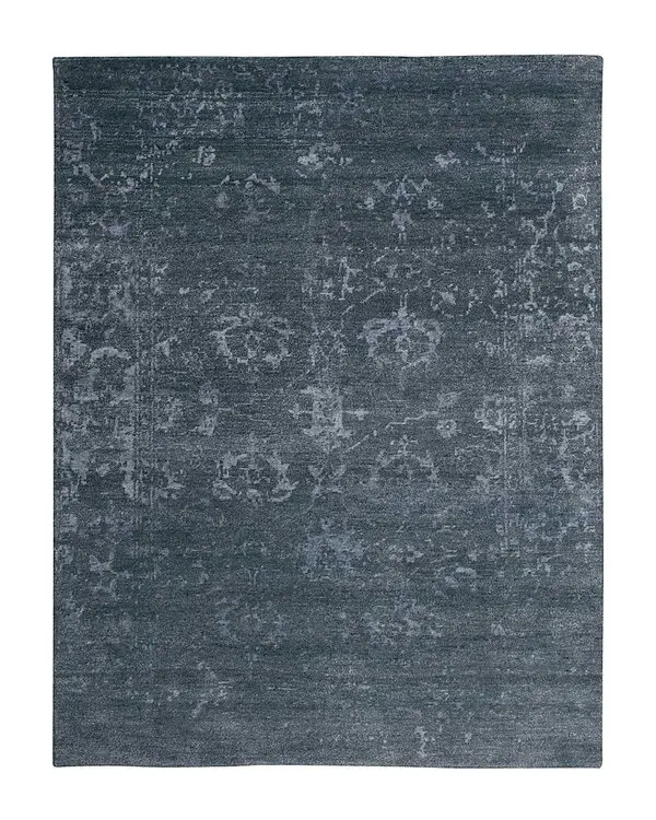 NOURISON HOME Silk Shadows Sha15 Rug Abstract, 5'6 X 7'5 - Blue Stone