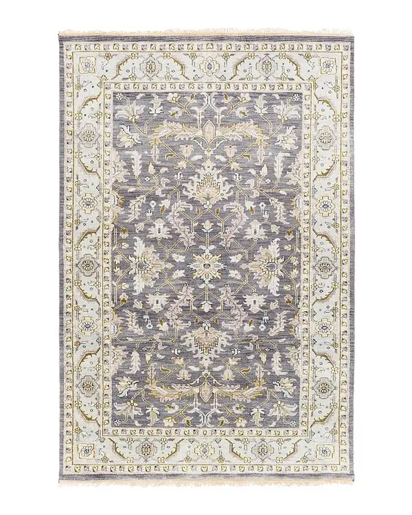 SURYA Zeus Area Rug, 3'9 X 5'9 - Charcoal/sky Blue/ivory/taupe/olive/beig