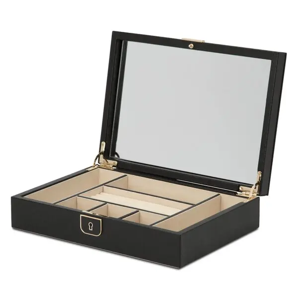Wolf Palermo Medium Jewelry Box - Black
