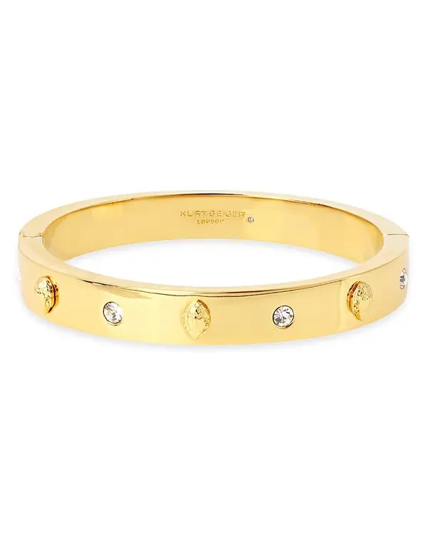Kurt Geiger Eagle Crystal Bangle - Gold