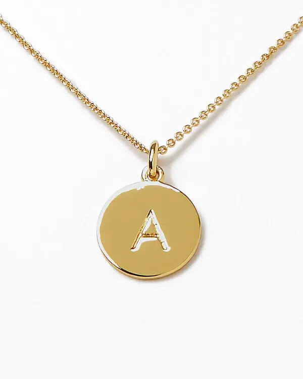 Kate Spade New York Initial Pendant Necklace - A/gold