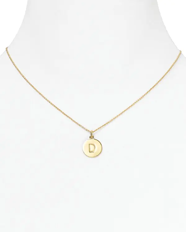 Kate Spade New York Initial Pendant Necklace - D/gold