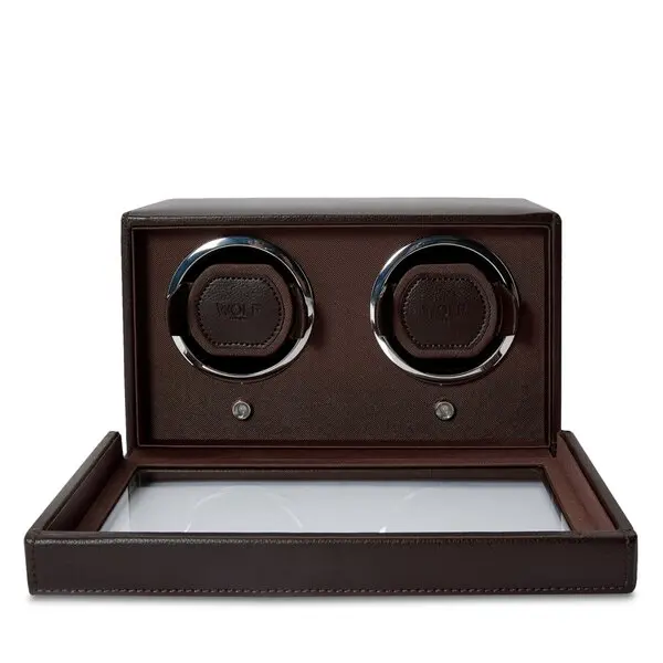 Wolf Cub Double Watch Winder With Cover