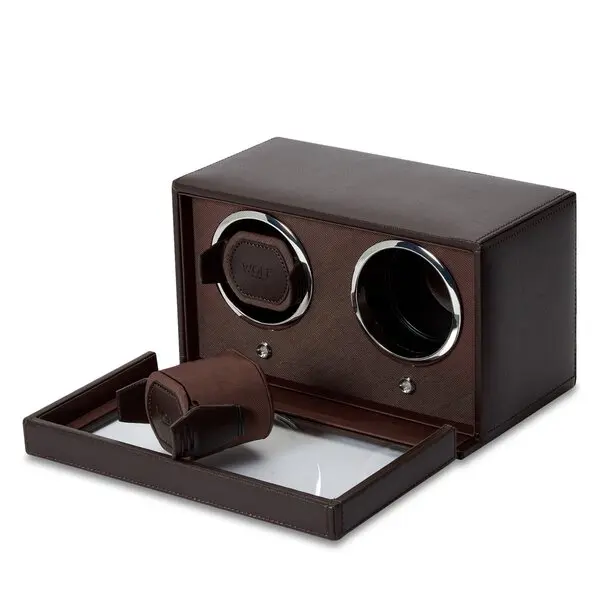 Wolf Cub Double Watch Winder With Cover