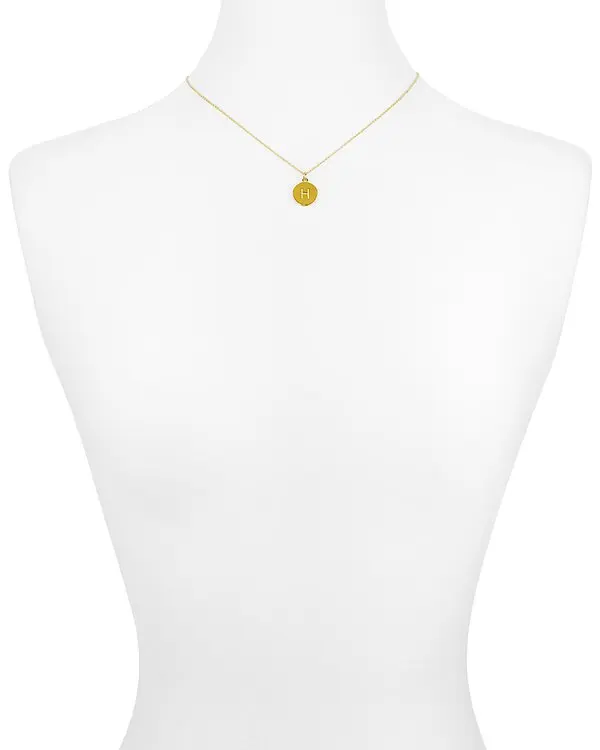 Kate Spade New York Initial Pendant Necklace - H/gold