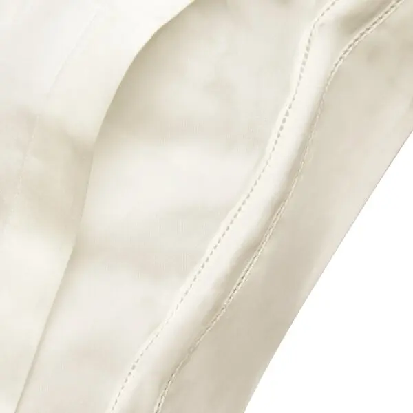 Frette Essentials Doppio Ajour Standard Sham - Milk