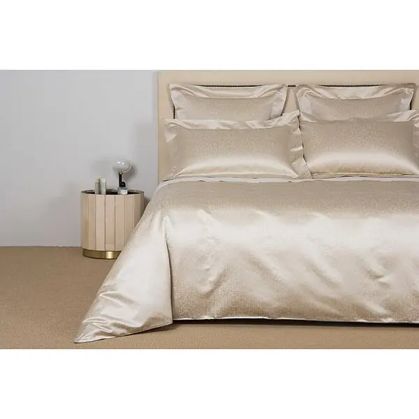 Frette Lux Glowing Weave Duvet Cover, King - Savage Beige