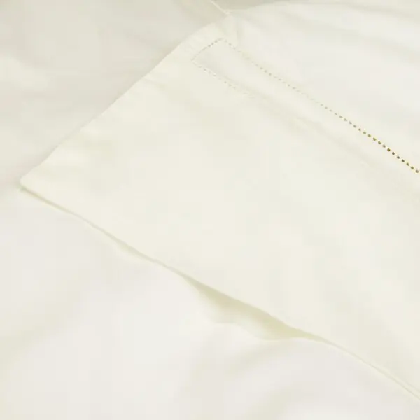 Frette Essentials Doppio Ajour Duvet, King - Milk