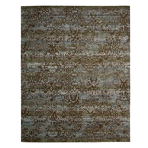 NOURISON HOME Rhapsody Rh009 Collection Area Rug, 5'6 X 8 - Brown