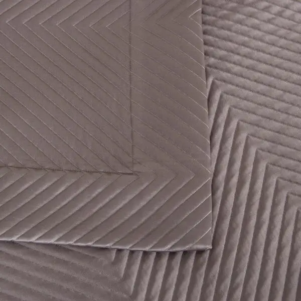 Frette Lux Herringbone Decorative Pillow, 20 X 20 - Slate Gray