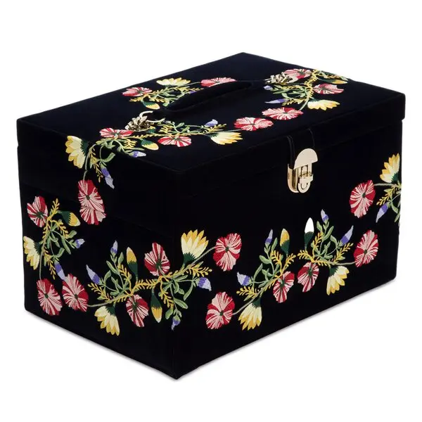 Wolf Zoe Large Jewelry Box - Indigo