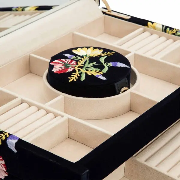 Wolf Zoe Large Jewelry Box - Indigo