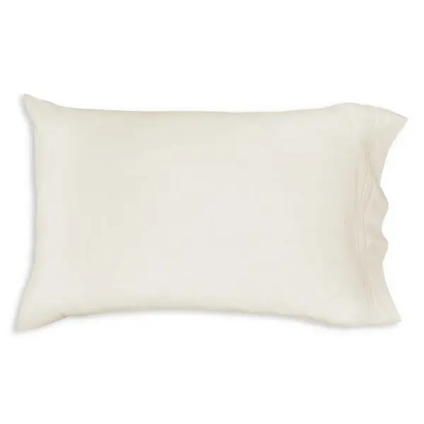 Frette Essentials Doppio Ajour Standard Pillowcase - Milk