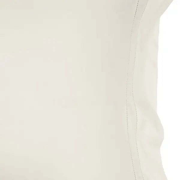 Frette Essentials Doppio Ajour Standard Pillowcase - Milk