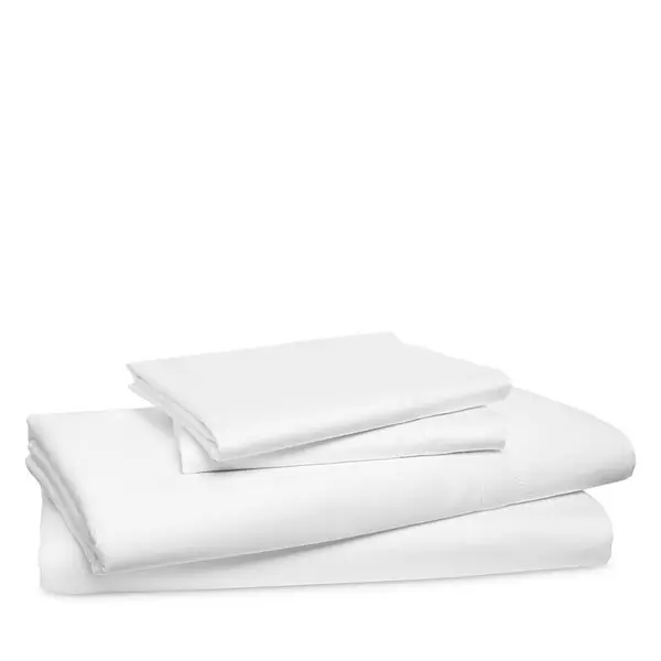 Frette Essentials Doppio Ajour 4 Piece Queen Sheet Set - White
