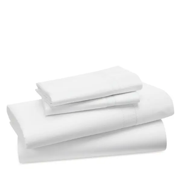 Frette Essentials Doppio Ajour 4 Piece Queen Sheet Set - White