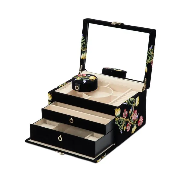 Wolf Zoe Medium Jewelry Box - Indigo