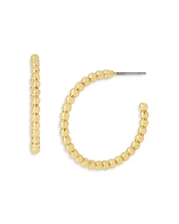ALLSAINTS Frozen Chain Hoop Earrings - Gold