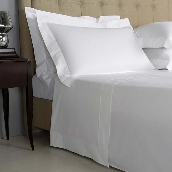 Frette Grace Standard Pillowcase, Pair - White