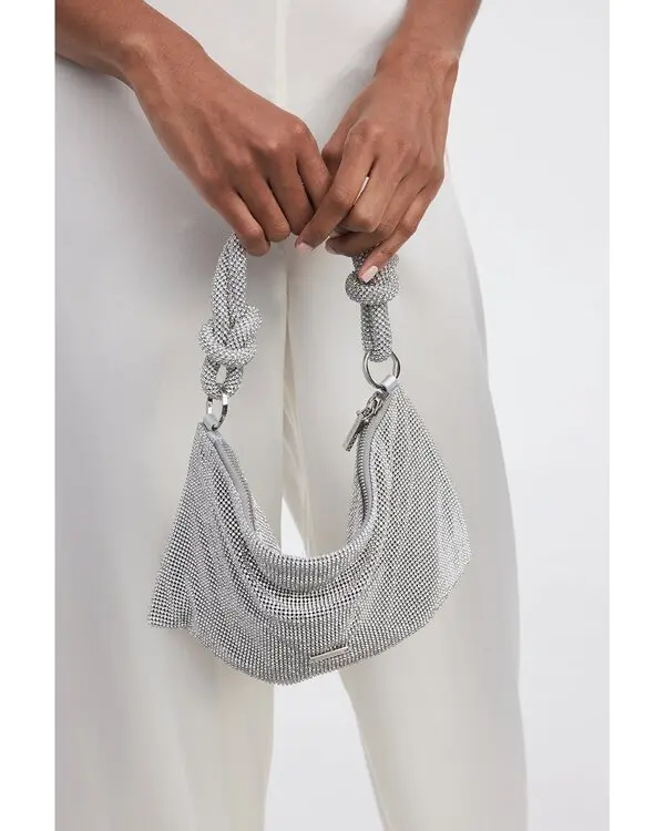 Cult Gaia Hera Nano Rhinestone Shoulder Bag - Clear