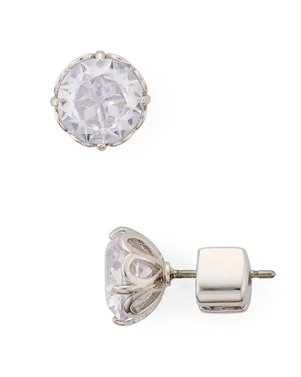 Kate Spade New York That Sparkle Round Earrings - Clear/silver