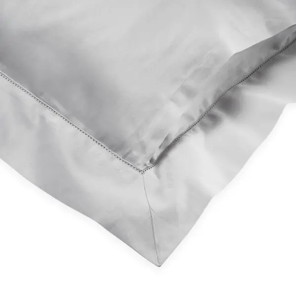 Frette Single Ajour Standard Sham - Gray Cliff