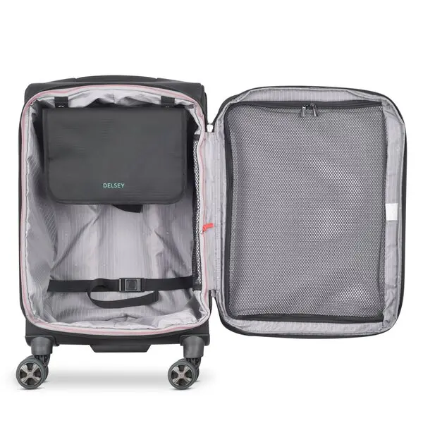 DELSEY PARIS Helium Dlx 22" Spinner Carry On Suitcase - Black