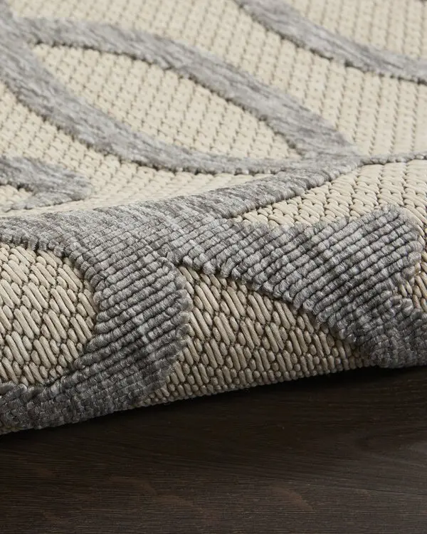 NOURISON HOME Cozumel Czm04 Area Rug, 4' X 6 - Cream Grey