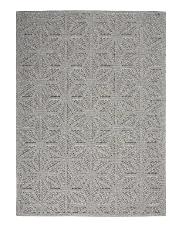 NOURISON HOME Cozumel Czm01 Area Rug, 4' X 6 - Light Grey