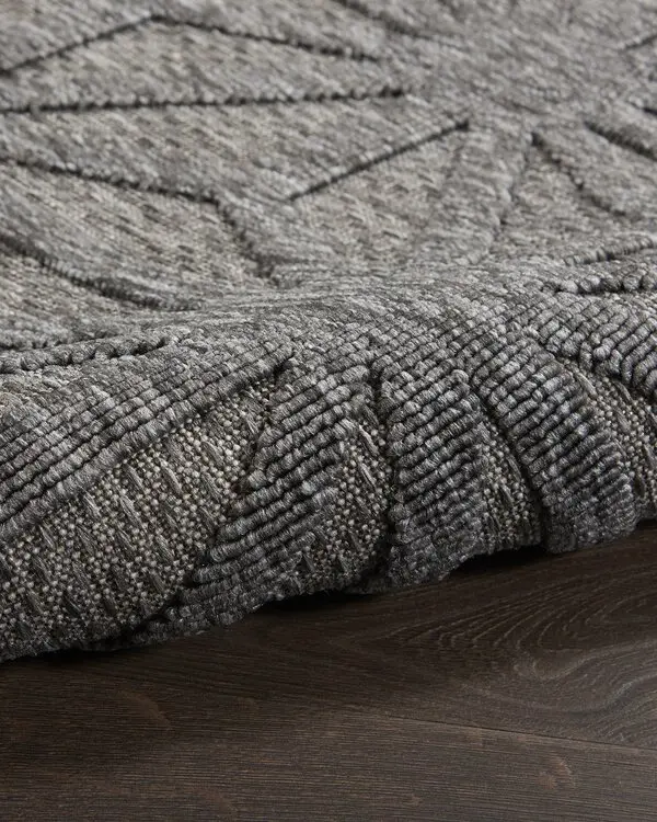 NOURISON HOME Cozumel Czm01 Area Rug, 8'10 X 11'10 - Dark Grey