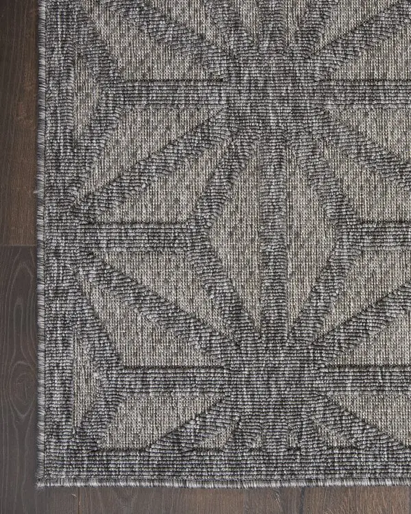 NOURISON HOME Cozumel Czm01 Area Rug, 8'10 X 11'10 - Dark Grey