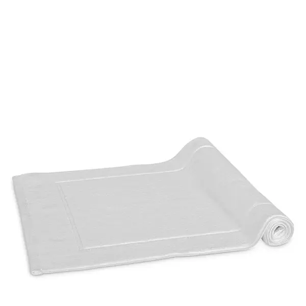 Frette Simple Border Bath Mat - White