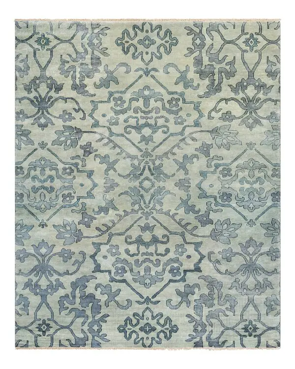 SURYA Hillcrest Hil-9036 Area Rug, 3'6 X 5'6 - Dark Blue/aqua/seafoam