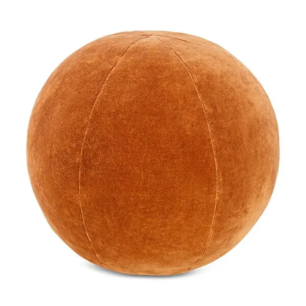 SURYA Bola Decorative Pillow, 12l X 12w - Rust