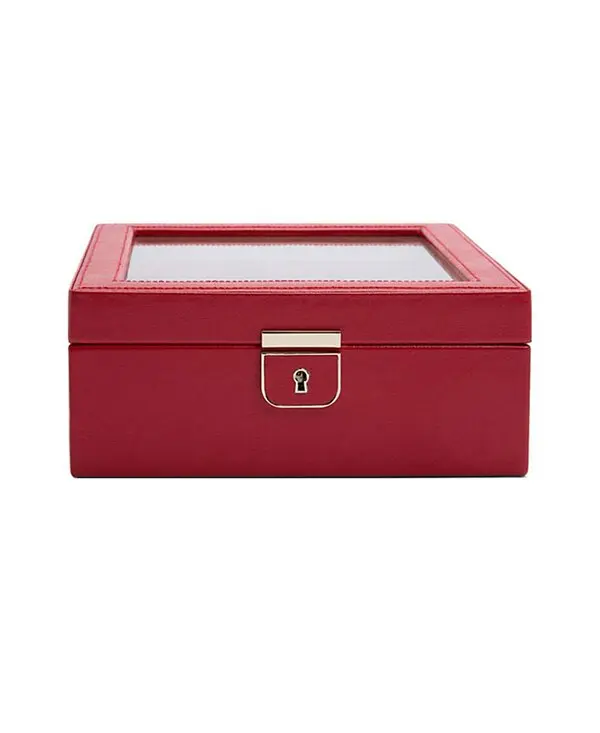 Wolf Palermo 6 Piece Watch Box - Red