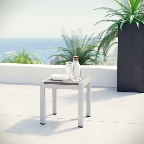 MODWAY Shore Outdoor Patio Side Table