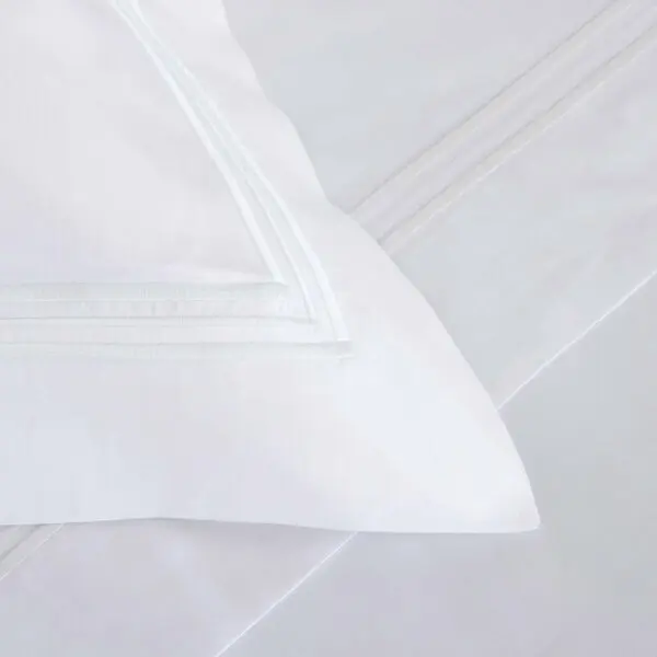 Frette Triplo Popeline Duvet Cover, Queen - White/milk