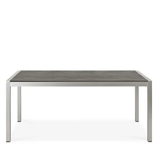 MODWAY Shore Outdoor Patio Aluminum Dining Table