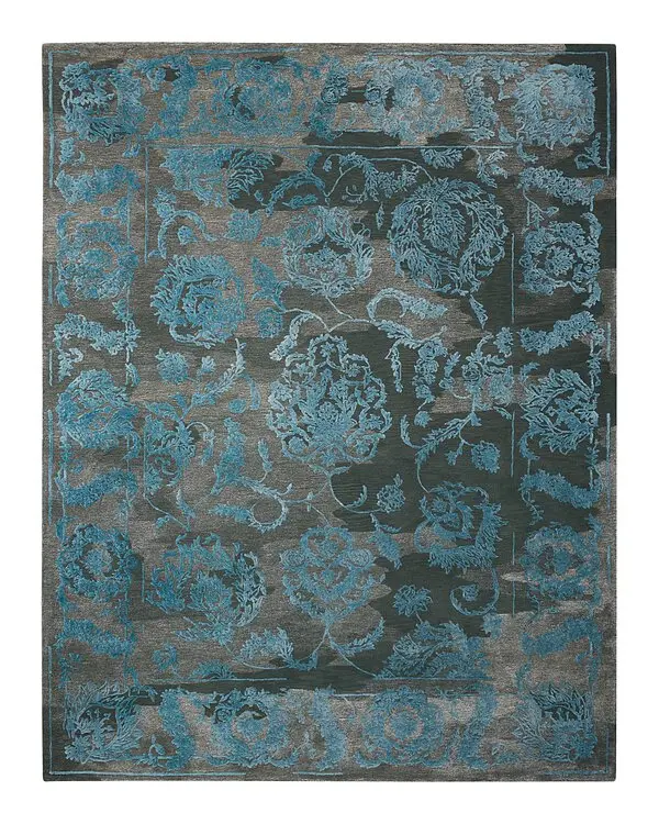NOURISON HOME Opaline Opa12 Rug, 8'6 X 11'6 - Charcoal/blue
