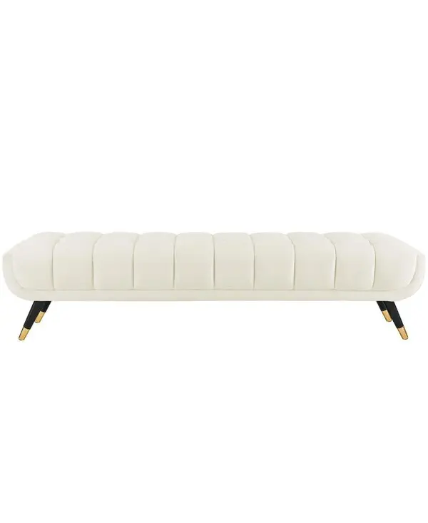 MODWAY Adept Performance Velvet Bench - Ivory