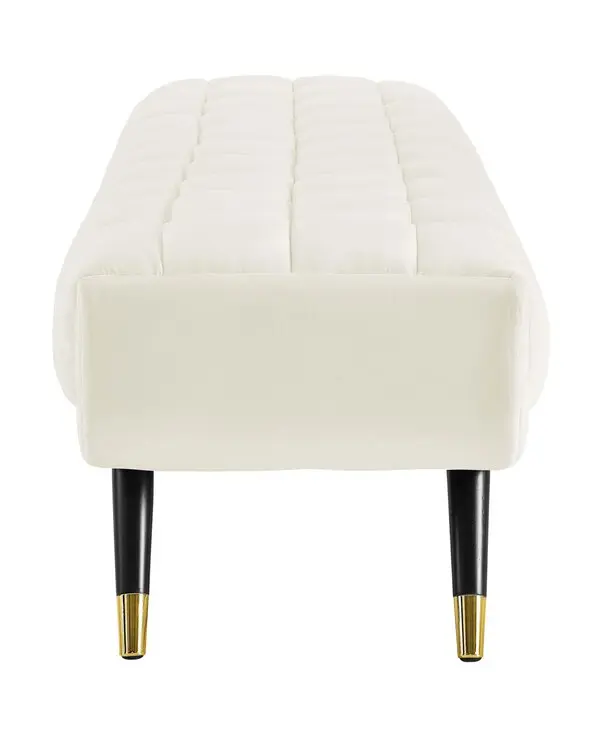 MODWAY Adept Performance Velvet Bench - Ivory