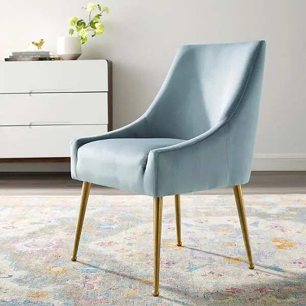 MODWAY Discern Upholstered Performance Velvet Dining Chair