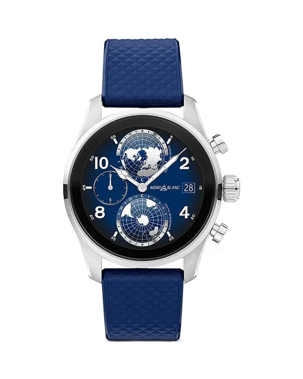 Montblanc 42mm Summit 3 Smartwatch - Steel Blue