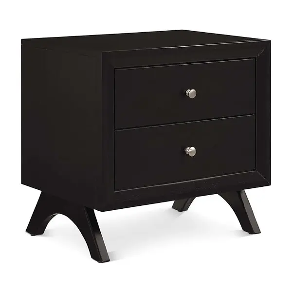MODWAY Providence Nightstand Or End Table - Walnut