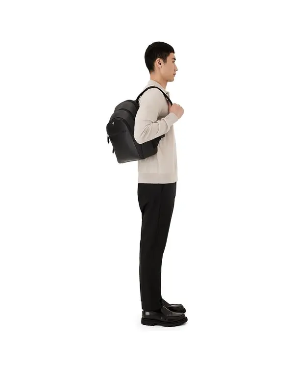 Montblanc Sartorial Medium Leather Backpack - Black
