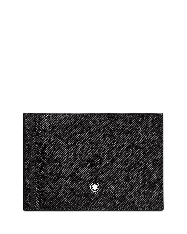 Montblanc Sartorial Leather Bifold Money Clip Wallet - Black